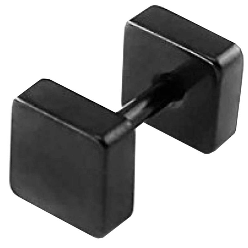 [グリーンピアッシング] ボディピアス 16G 16ゲージ サージカルステンレス 黒色 ブラック 四角形 ボックス ストレートバーベル 軟骨 へリックス BB190【スペック】<br>16ゲージ（1.2mm）<br>...