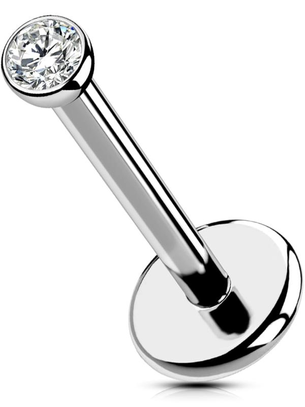 OUFER ボディピアス 5/6/8/10/12mm チタン スレッドレス ラブレットピアス スタッドジュエリー 18G プッシュインリップ ラブレットスタッド トラガス ヘリックス 軟骨スタッドバー ピアスジュエチタンスレッドレスリップピ...