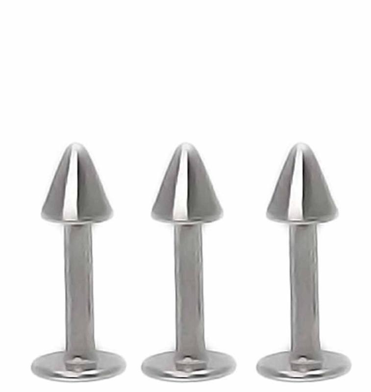 five ships ラブレット コーン ボディピアス シルバー スタッド ボディーピアス 3個セット 16G ［P58C］【素材】 316Lサージカルステンレス 【付属品】お手入れクロス【サイズ】 シャフト/1.2mm（16G）【カラー】...