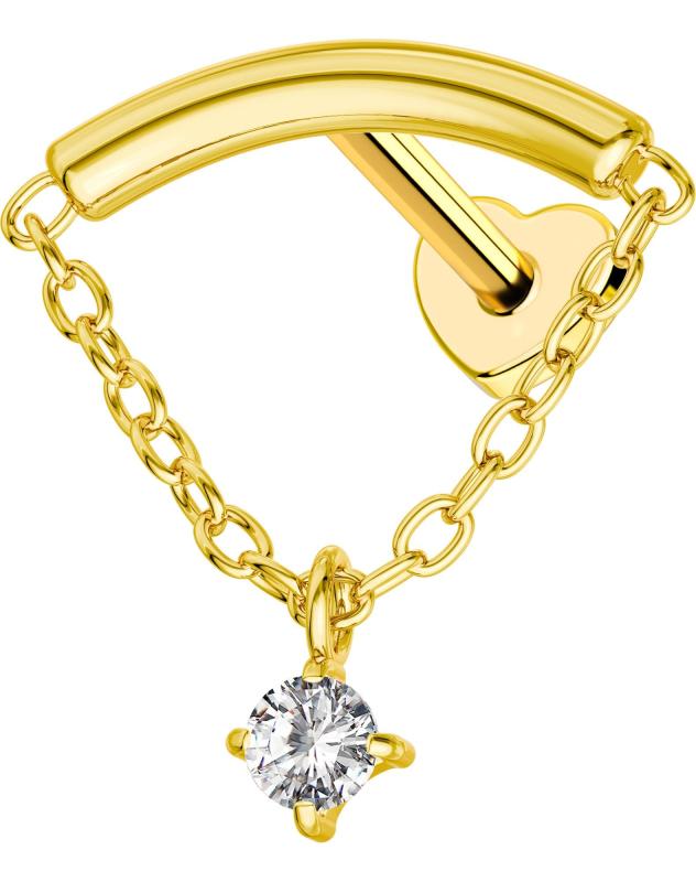 [OUFER Body Piercing] ボディピアス リップスタッド ラブレトバー チタン製 6/8mm シルバー ゴールド ヘリックス トラガススタッド ピアスジュエリー 内側ネジ式 フラットバックイヤリング 女性用ヘリックスピアスジ...