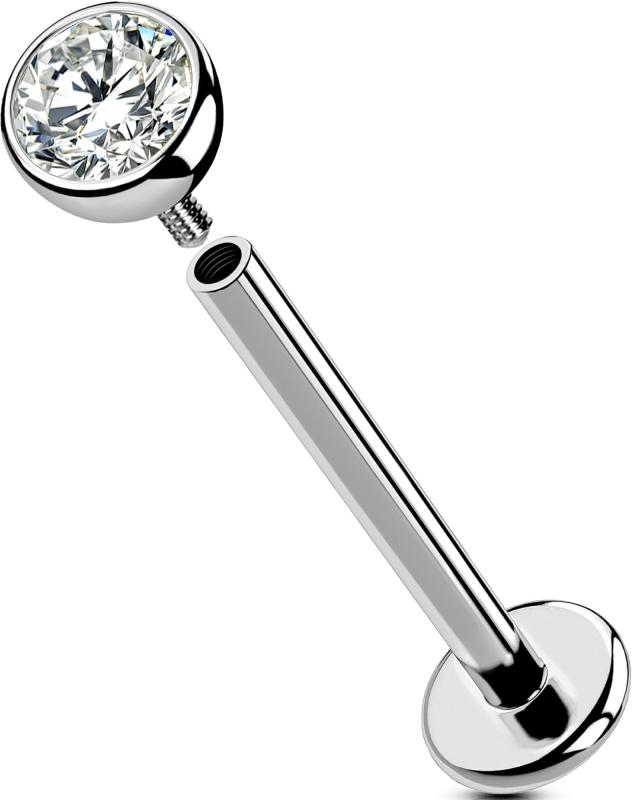 OUFER ボディピアス 内部ラブレットピアス ジュエリー 16G ヘリックスイヤリング チタン リップ スタッド トラガス コンク ピアス リップ ラブレットイヤリングラブレットスタッドはチタン、ニッケル、鉛フリー、低刺激性で快適に着用で...