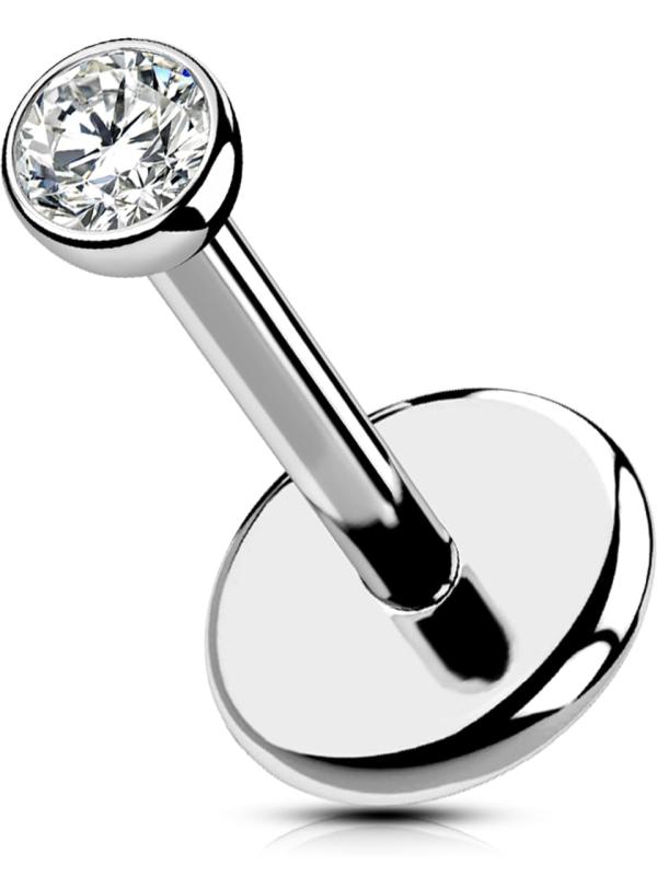 [OUFER] Push in Titanium Labret Piercing Stud 20G Helix Piercing 5/6/8/10/12mm Lip Labret Stud Tragus Threadless Helix C...