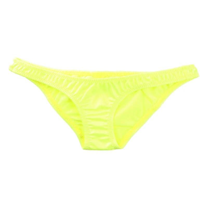 [ラ・ポーム] ビキニショーツ スーパーWET生地 光沢感 ハギ無し ローライズ ストレッチ マイクロミニ 極小 フルバックビキニ ラポーム ブランド 日本製 安心 レディース厚みがあり、光沢感のあるWET素材のストレッチ生地は、見る人の目...