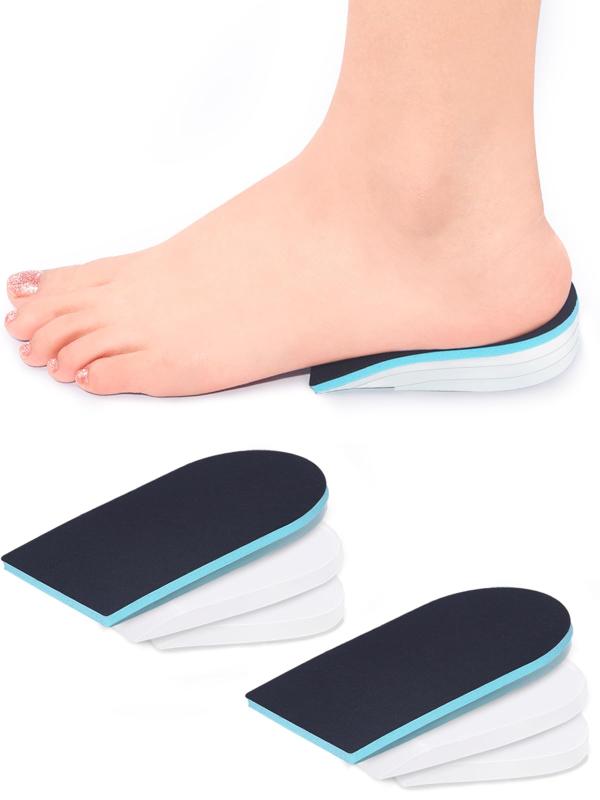 脚長差補正インソール 足の長さが違う調節インサート【Leg Length Discrepancy * 米国理学療法士監修 * 米国製PORON】身長アップ シークレットインソール 脚長不等改善 かかとクッション 足裏サポ脚長差補正インソール...