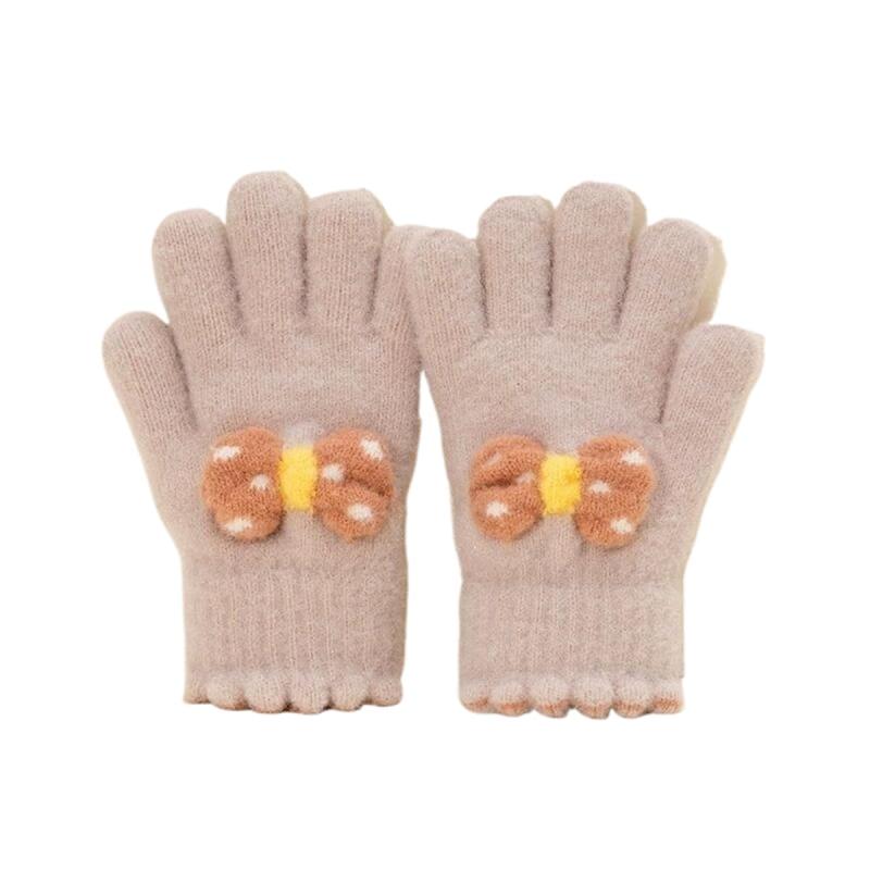 [VOKLLIYU] 手袋 女の子 キッズ グローブ リボン 人気 手袋 6-12歳 通園 通学 可愛い 無地 自転車 保温 防寒 プレゼント 多色[VOKLLIYU] のこの手袋は 6 - 12 歳の女の子に大人気の可愛いリボン付き。無地...