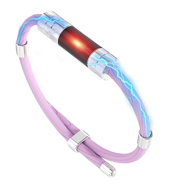 [TRAOO] 静電気除去 ブレスレット ファッショナブルデザイン静電 気防止 バングル ブレスレット メンズ レディース 防水防塵滑り止め13~22cm調整可能 男女兼用秋冬乾燥季節対応【 ブラック】