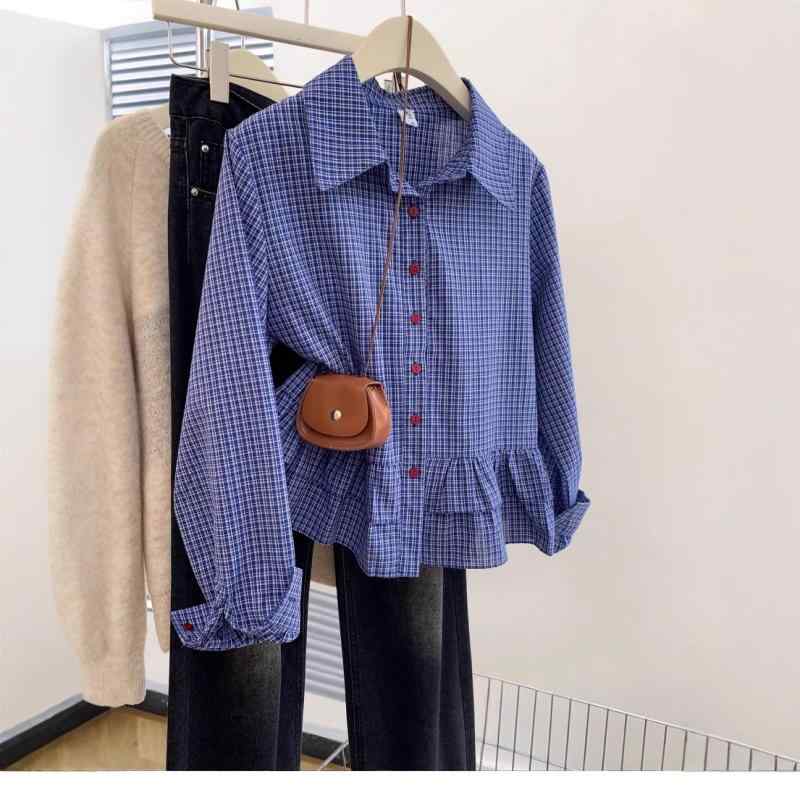 ・主な素材: ポリエステル90-95%・柄: 条紋・スタイル: 開衫・袖丈: 長袖・カラー展開: ブルー・サイズ展開: S、M、L、XL・領タイプ: ポロ領・袖タイプ: 標準袖・フィット: 標準・衣丈: 普通・襟元: シングルブレスト・カテ...