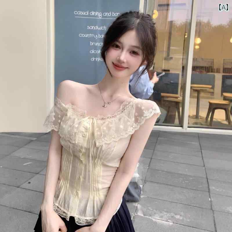 ・カテゴリ: シャツ・スタイル: 純欲風・主な素材: ポリエステル・柄: 条紋/格子・袖丈: 短袖・版型: ワイド・衣長: 普通・ネックライン: 一文字・袖型: 普通・流行要素: ポケット・カラー展開: ミルクイエロー、小白花・サイズ展開:...