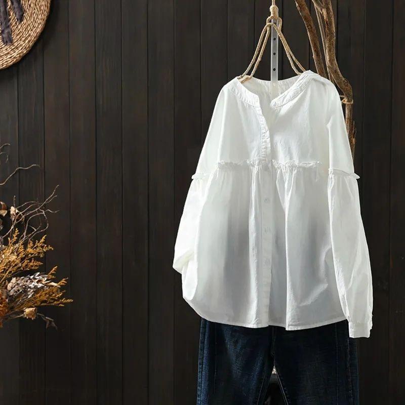 ・主な素材: ポリエステル90-95%・スタイル: 都市風,気質通勤・カラー展開: 白色,ブルー条紋・サイズ展開: S,M,L,XL,2XL,3XL,4XL・ネックライン: ラウンドネック・袖丈: 5分袖・袖型: 標準袖・フィット: ルーズ...