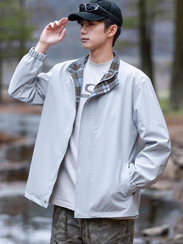 ・カテゴリ: ジャケット・スタイル: 韓国風・ネックライン: スタンドカラー・フィット: ルーズフィット・フード: フードなし・厚み: 普通・柄: チェック、ソリッド・裏地素材: ポリエステル100%・シーン: カジュアル・ディテール: ツ...