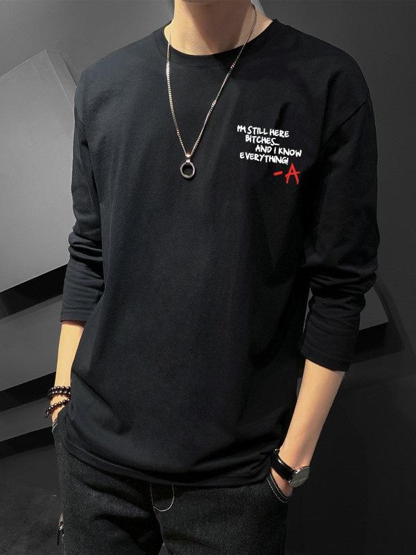 ・カテゴリ: Tシャツ・スタイル: カジュアル・主な素材: ポリエステル100%・柄: 字母・版型: ゆったり・袖丈: 長袖・ネックライン: クルーネック・厚み: 薄手・カラー展開: ブラック、ホワイト・サイズ展開: M、L、XL、2XL、...