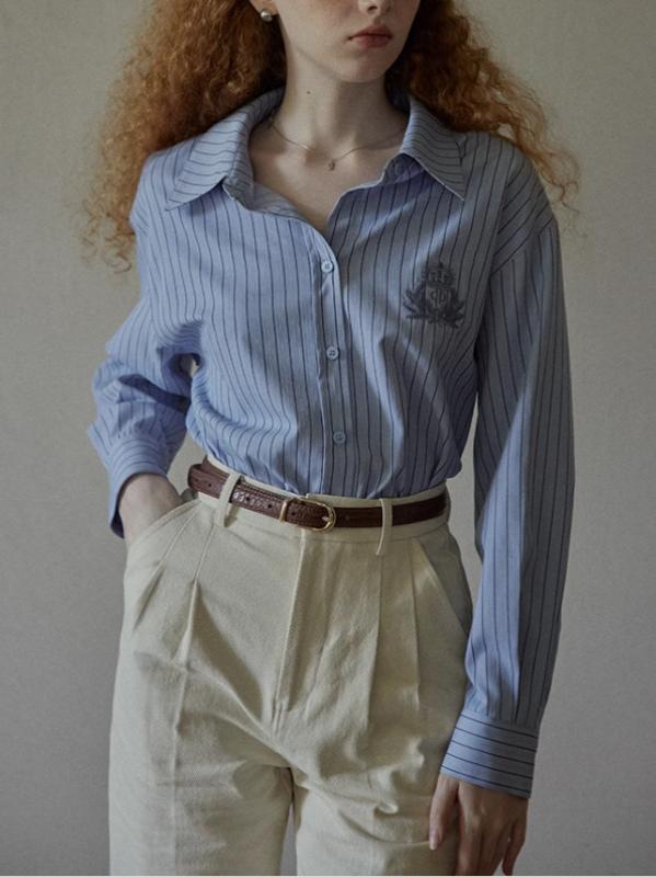 ・カテゴリ: シャツ・スタイル: 通勤・主な素材: 綿・柄: 条紋・タイプ: 開衫・袖丈: 長袖・加工: ピース・フィット: ゆったり・衣丈: 普通(50-65cm)・ネックライン: ターン・袖型: 標準・流行要素: ポケット・カラー展開:...