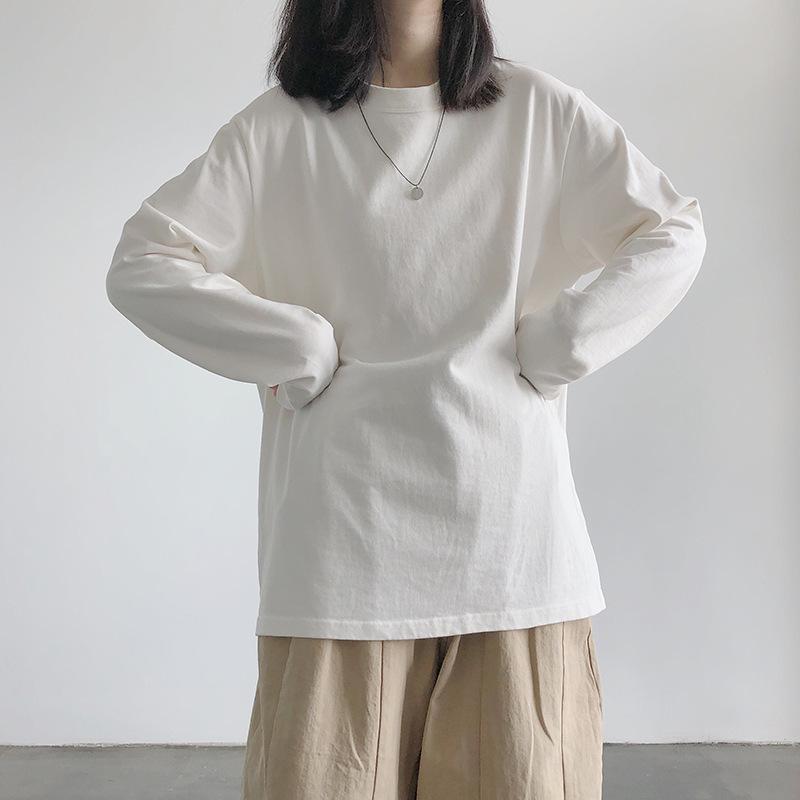 ・カテゴリ: Tシャツ・スタイル: 通勤風・主な素材: ポリエステル95%以上・ネックライン: 丸首・袖丈: 長袖・袖型: 通常袖・柄: 無地・カラー展開: ブラック、ホワイト・サイズ展開: M、L、XL、XXL・フィット: ゆったり・着丈...