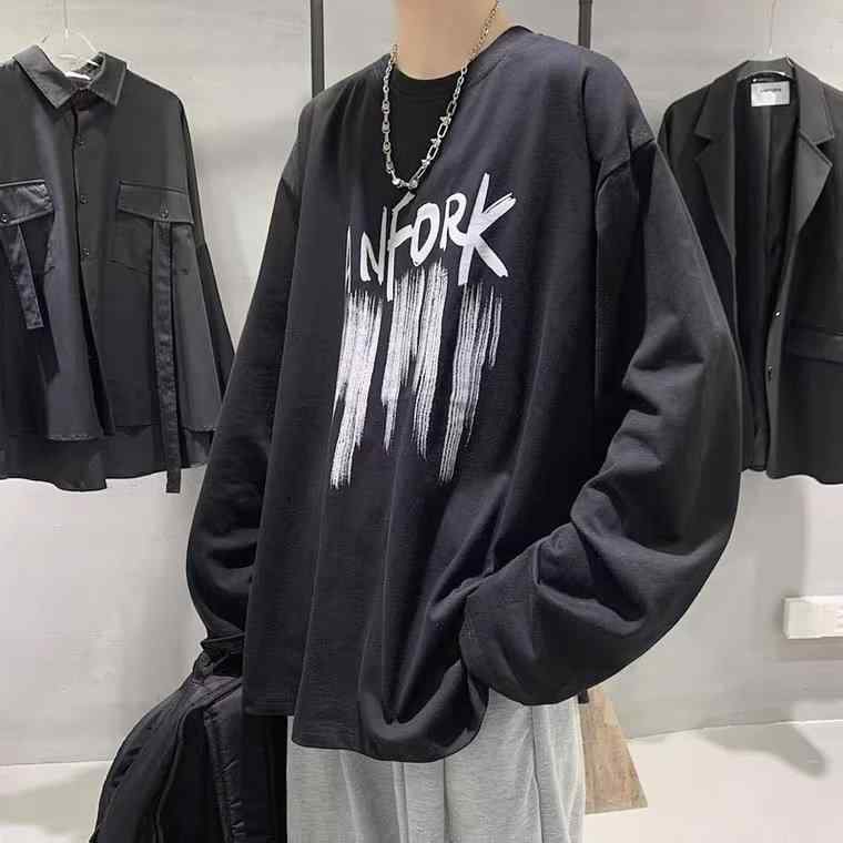 ・カテゴリ: Tシャツ・スタイル: 韓版、印花・主な素材: 牛奶蛋白纤维90%・柄: 字母、城市風貌・版型: 寛松型・ネックライン: 圓領・袖丈: 長袖・袖型: 常規・厚み: 普通・カラー展開: 白色、黒色・サイズ展開: M、L、XL、XX...