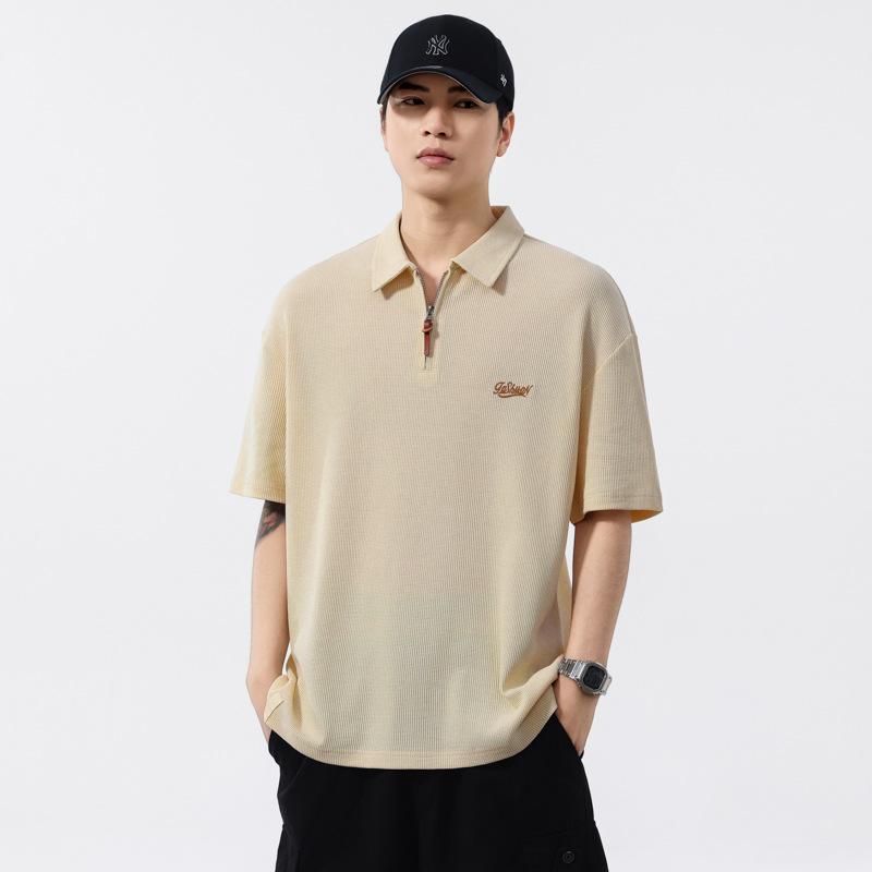 ・カテゴリ: Tシャツ・スタイル: 韓国版カジュアル・主な素材: 綿91%～95%・柄: 無地・版型: ワイド・袖丈: 短袖・ネックライン: クルーネック・カラー展開: ダークグレー、ベージュ、ライトベージュ・サイズ展開: M、L、XL、2...