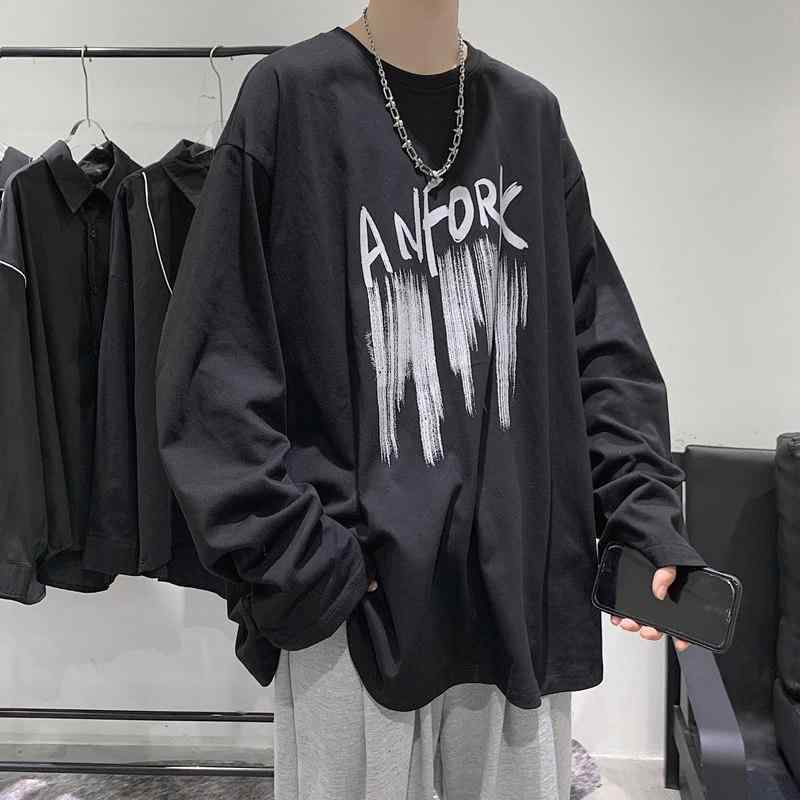 ・カテゴリ: Tシャツ・スタイル: カジュアル・主な素材: ポリエステル95%・柄: アルファベット・版型: ゆったり・ネックライン: クルーネック・袖丈: 長袖・厚さ: 普通・カラー展開: 白色、黒色・サイズ展開: M、L、XL、XXL、...