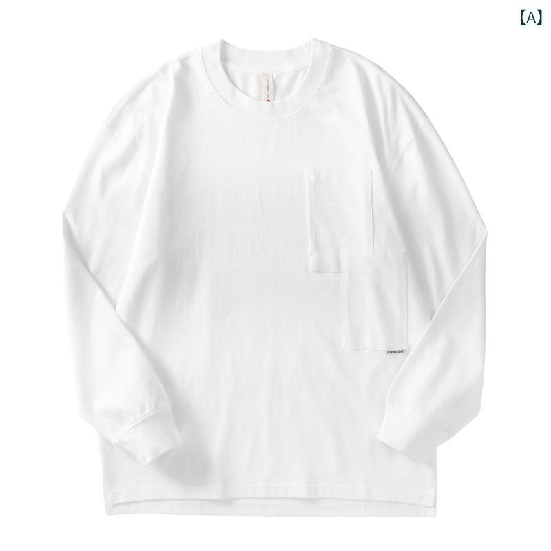 ・カテゴリ: Tシャツ・スタイル: 韓版・主な素材: 綿100%・柄: 無地・版型: ワイド・適合対象: 青少年・ネックライン: クルーネック・袖丈: 長袖・厚み: 加厚・袖型: 標準・カラー展開: 白色、黒色、红色・サイズ展開: M、L、...