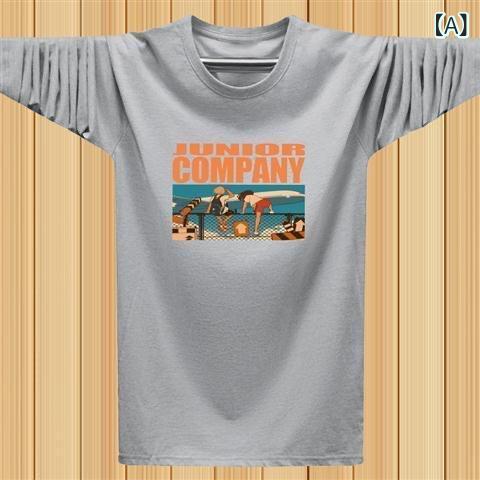 ・カテゴリ: Tシャツ・スタイル: 韓国風・主な素材: ポリエステル100%・柄: 無地・版型: スリムフィット・袖丈: 長袖・ネックライン: クルーネック・袖型: 標準・厚み: 薄手・カラー展開: 浅灰看飞机長袖,深灰看飞机長袖,藏青看飞...
