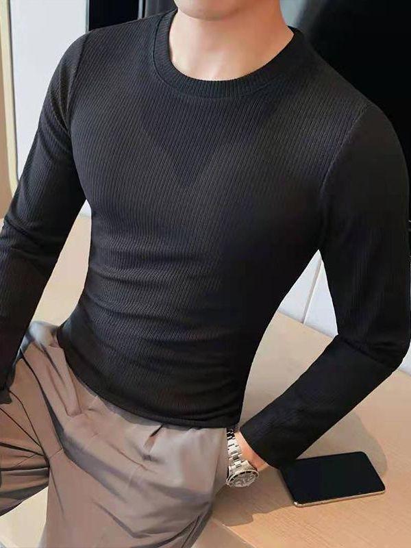・カテゴリ: Tシャツ・スタイル: 修身型・主な素材: ポリエステル95%・柄: 無地・袖丈: 長袖・ネックライン: クルーネック・カラー展開: ブラック、ホワイト、レッド、ベージュ、ダークグリーン、ブラウン・サイズ展開: M、L、XL、X...