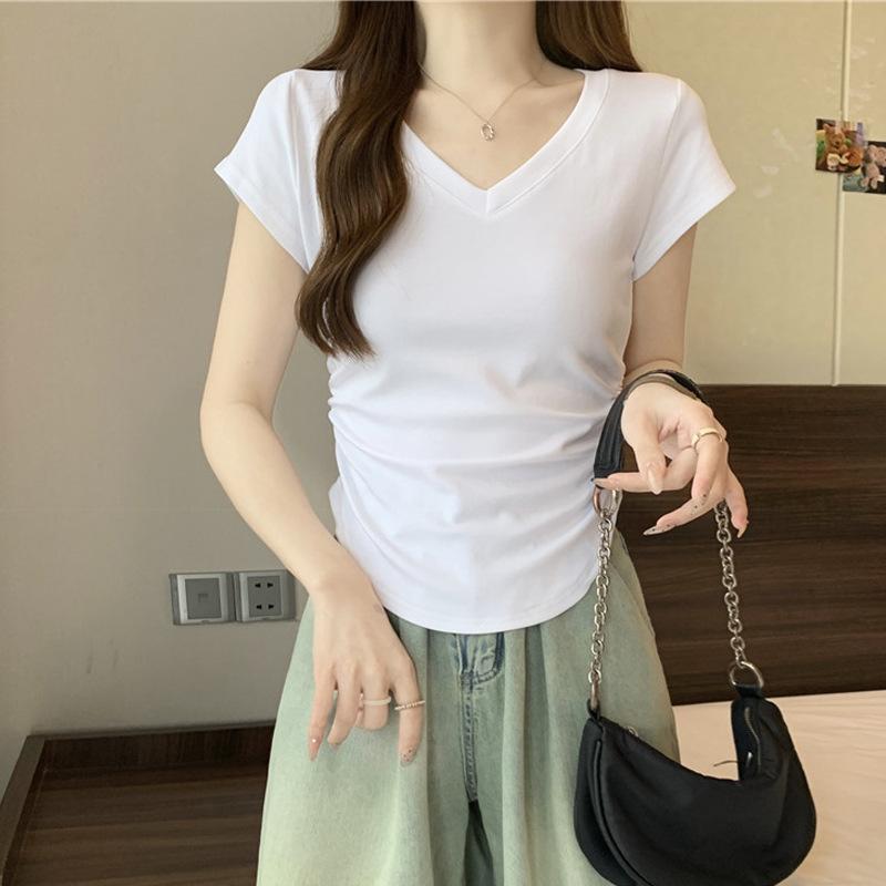 ・カテゴリ: Tシャツ・スタイル: 通勤・主な素材: 綿90-95%、スパンデックス30%以下・柄: 無地・袖丈: 短袖・袖型: 短袖・カラー展開: ブラック、ホワイト、ライトブルー、ピンク、ダークグレー、ライトグレー、1.5グレー、レッド...