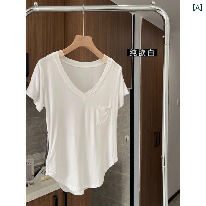 ・カテゴリ: Tシャツ・スタイル: 日韓カジュアル・主な素材: 綿95%以上・袖丈: 短袖・ネックライン: Vネック・袖型: 普通袖・デザイン要素: ポケット・カラー展開: 白色、黒色、灰色・サイズ展開: S、M、L、XL・フィット: スリ...