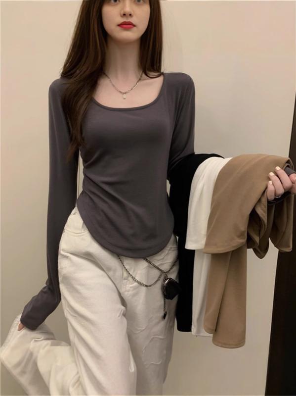 ・カテゴリ: Tシャツ・スタイル: 休闲・主な素材: ポリエステル・柄: 無地・袖丈: 長袖・袖型: 通常・衣丈: 約50-65cm・ネックライン: クルーネック・カラー展開: ブラック、グレー、ホワイト、カーキ・サイズ展開: S、M、L、XL