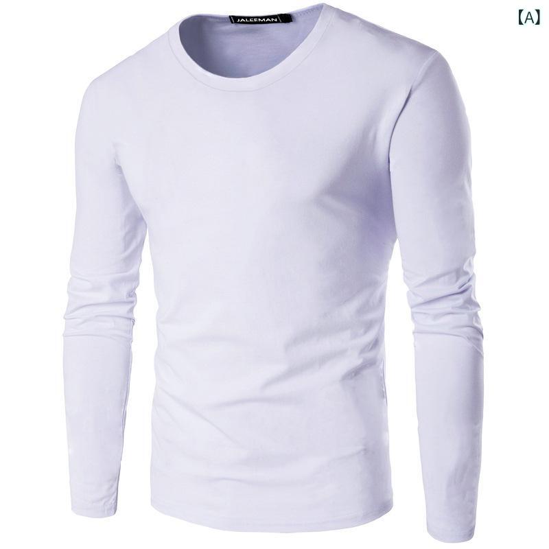 ・カテゴリ: Tシャツ・主な素材: ポリエステル60%・柄: 単色・スタイル: スリムフィット・袖丈: 長袖・ネックライン: 丸首、Vネック・カラー展開: ホワイト、ブラウン、ライトグレー、ブラック、ダークブルー、ワインレッド、ミリタリーグ...