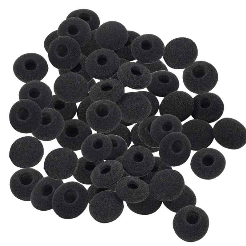 XINGHECHENGWEI イヤーパッド イヤホンカバー 交換用イヤーパッド 高弾性 軽くて 柔らかい スポンジ製 イヤーパッド イヤホンカバー ブラック 18mm 100個セット【素材】高品質スポンジ素材を採用し、密度が高く、柔らかく弾...