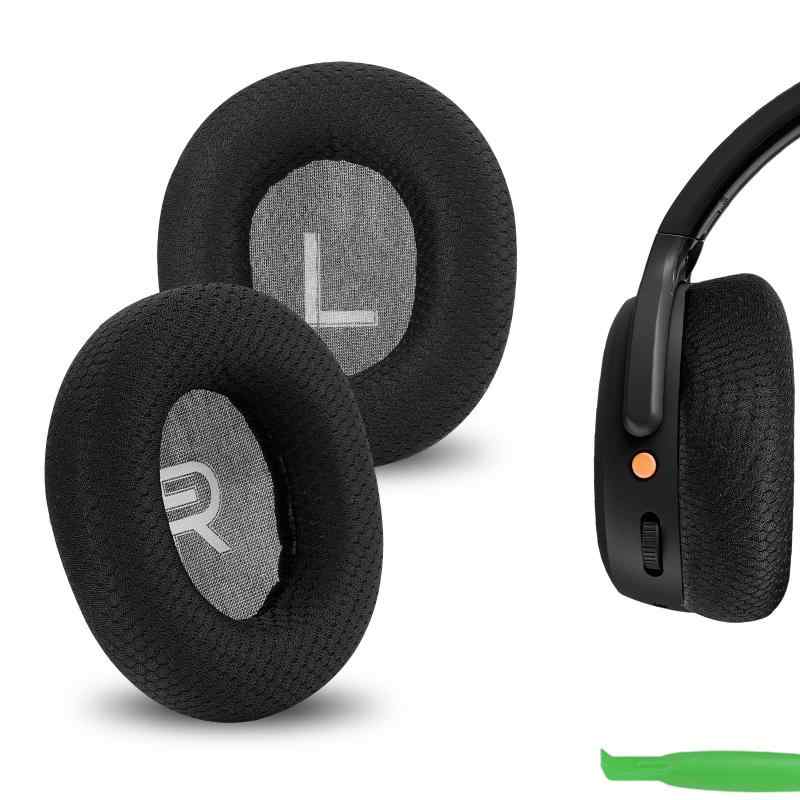Geekria イヤーパッド Comfort 互換性 パッド スカルキャンディ Skullcandy Crusher ANC 2 ヘッドホンに対応 パッド イヤー/イヤーカップ メッシュファブリック (黒)