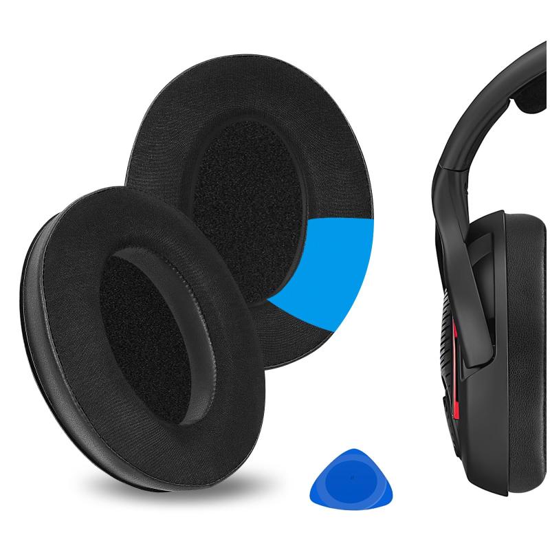 Geekria イヤーパッド Sport 互換性 パッド ゼンハイザー Sennheiser GAME ONE/ZERO, PC 360/ 363D/ 373D ヘッドホンに対応 パッド イヤー/イヤーカップ (冷却ジェル/ブラック)