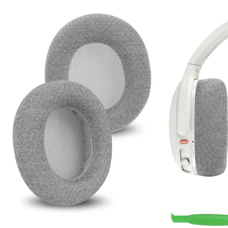 Geekria イヤーパッド Comfort 互換性 パッド スカルキャンディ Skullcandy Crusher ANC 2 ヘッドホンに対応 パッド イヤー/イヤーカップ メッシュファブリック (グレー)