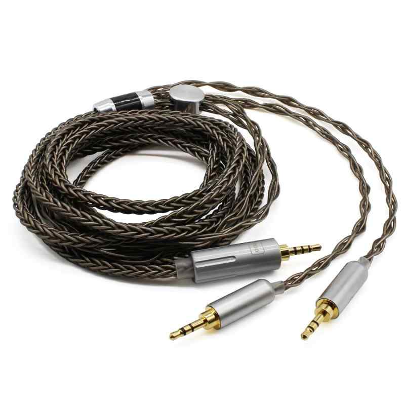 Youkamoo 2.5mm HE400S、HE-400i [2.5mmプラグバージョン]、HE560、HE350、HE1000、HE1000 V2ヘッドフォン編組交換用オーディオアップグレードケーブル (2 x 2.5mm)HE400S、...