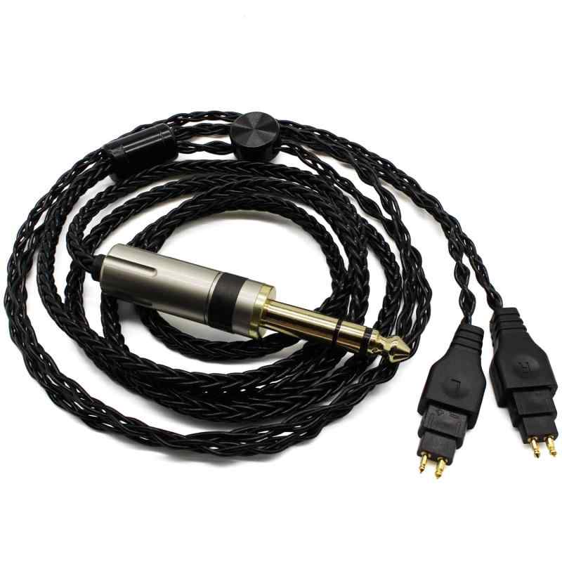 Youkamoo交換用オーディオアップグレードケーブル 互換性 Compatible for Sennheiser HD650 HD600 HD580 HD660S HD660S2 HD58X Massdrop HD6XX 銀メッキ銅ケーブ...