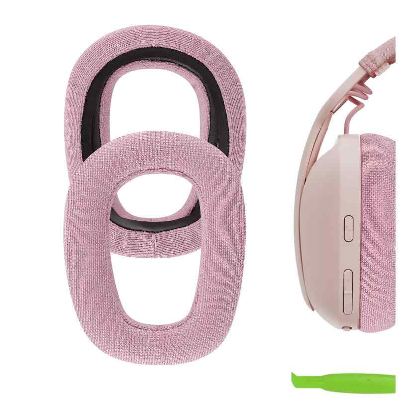 Geekria NOVAイヤーパッド 互換性 パッド ロジクール Logitech Zone Vibe 100/125, G435 Lightspeed Wireless ヘッドホンに対応 パッド イヤー/イヤーカップメッシュファブリック ...