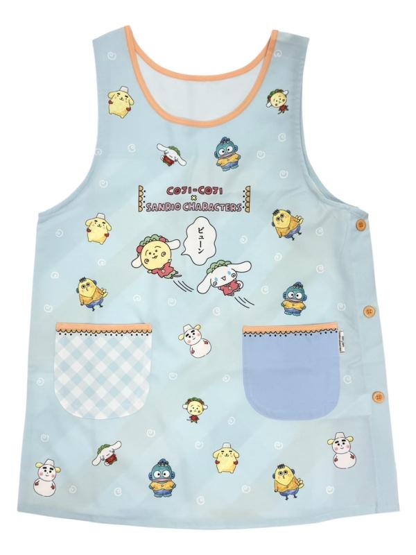 キャラクター 保育士 エプロン 大人用 C M-L【サイズ】M-L（バスト/79-94・身長/154-162）【ポケット】フロントポケットx2