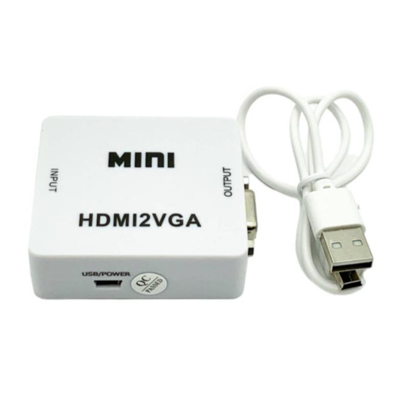 HDMI→VGA変換器 HDMI→VGA変換 USB給電 音声 AVコンバーターパソコンなどの映像をモニターなどに映したい場合に使用します。