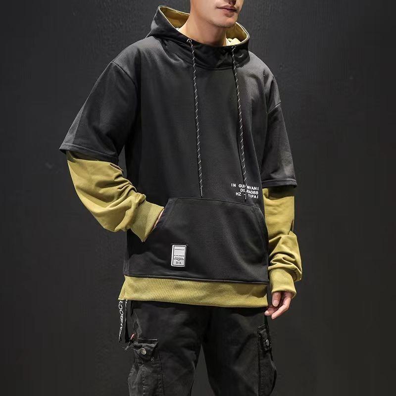 ・スタイル: 日系風・カテゴリ: 衛衣/フリース・タイプ: 開衫・フード: あり・厚み: 加绒・主な素材: 綿100%・適用シーン: 休闲・スタイル詳細: スプライス・カラー展開: 白色、黒色、灰色、黄色・サイズ展開: M、L、XL、2XL...