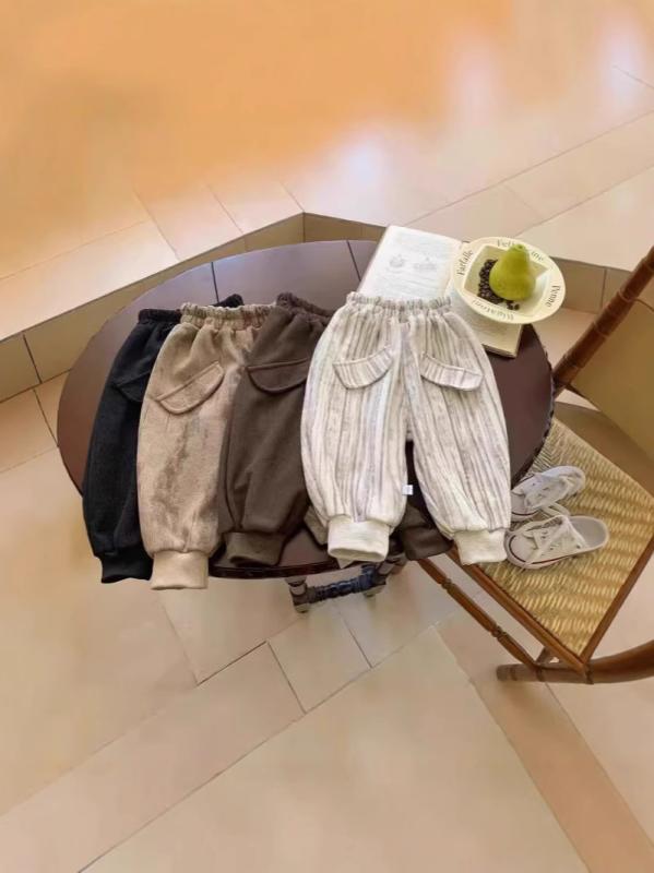 ・スタイル: 休闲・主な素材: 灯芯绒・カテゴリ: 童裤・主面料: ポリエステル繊維（ポリエステル）100%・適用性別: 中性・対象年齢: 中小童(3~8歳)・対象身長: 100~140cm・パンツ丈: 長パン・デザイン: 休闲裤・開き: ...