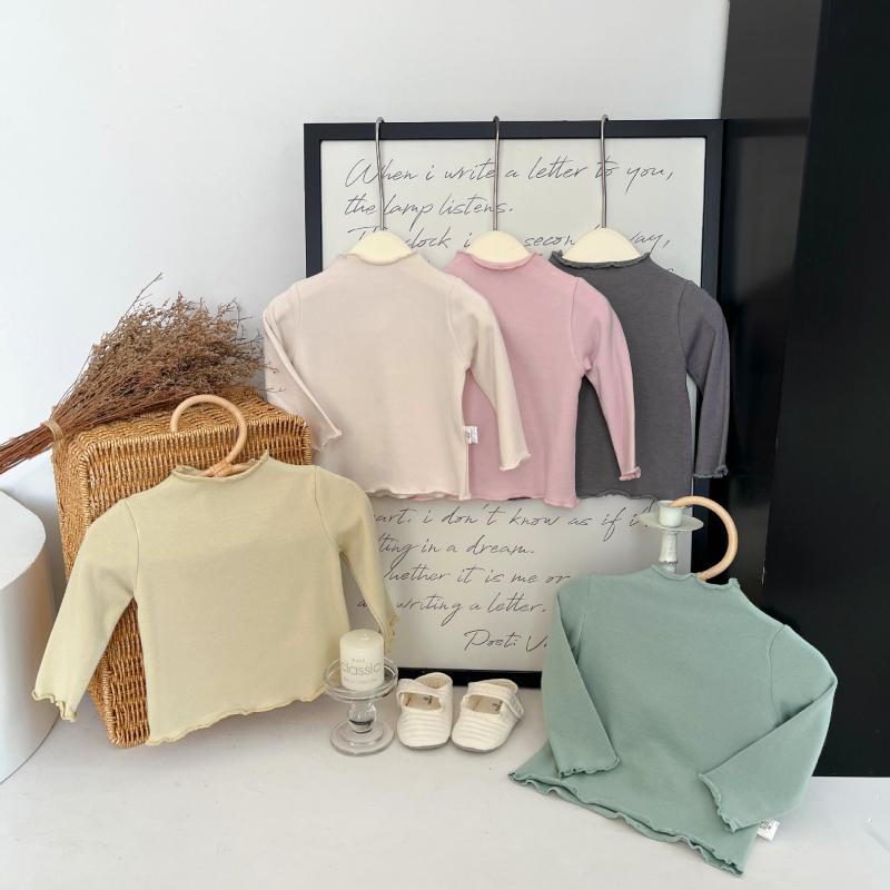 ・カテゴリ: 童T恤・スタイル: 韓版・袖丈: 長袖・ネックライン: 圓領・柄: 純色・主な素材: 腈纶31.5%・カラー展開: 杏色、果緑、豆緑、灰色、粉色・サイズ展開: 66、73、80、90、100・対象年齢: 新生児(0~1歳、80...