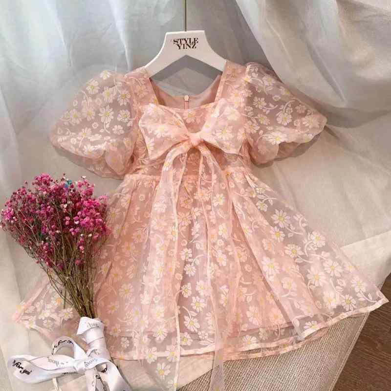 ・カテゴリ: 童裙・スタイル: 公主・主な素材: 綿80%・柄: 花朵・袖丈: 短袖・カラー展開: 粉红色・サイズ展開: 90、100、110、120、130、140・対象年齢: 中小童(3~8歳)・対象身長: 100~140cm・装飾: ...