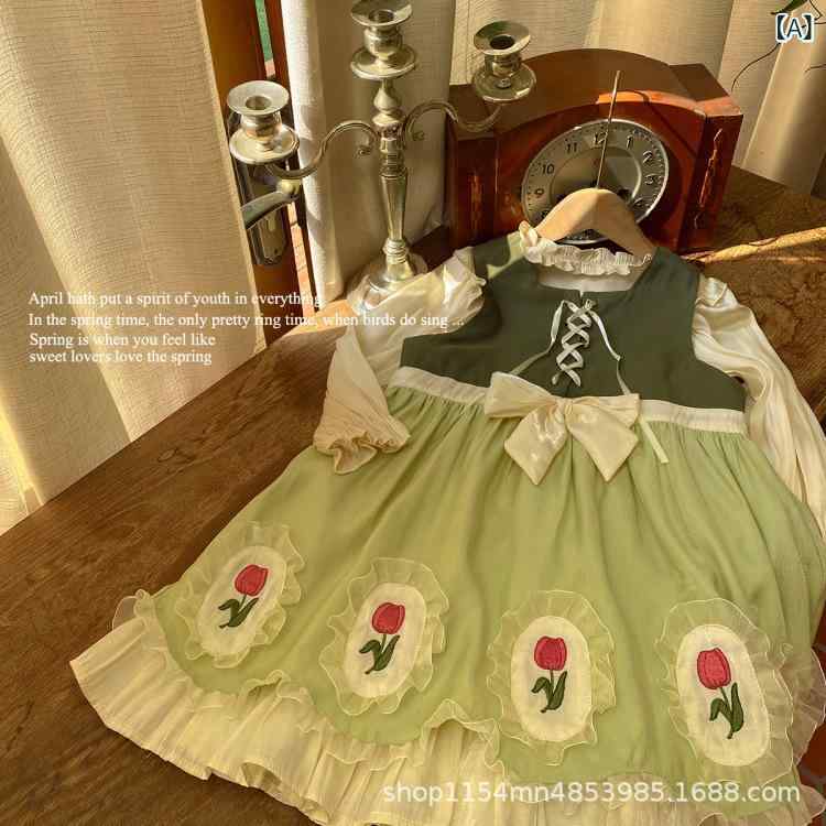・カテゴリ: 童スカート・スタイル: A字スカート・主な素材: 綿70%・柄: 花朵・カラー展開: 緑,杏・サイズ展開: 80,90,100,110,120,130,140・対象年齢: 3~8歳・対象身長: 100~140cm・デザイン要素...