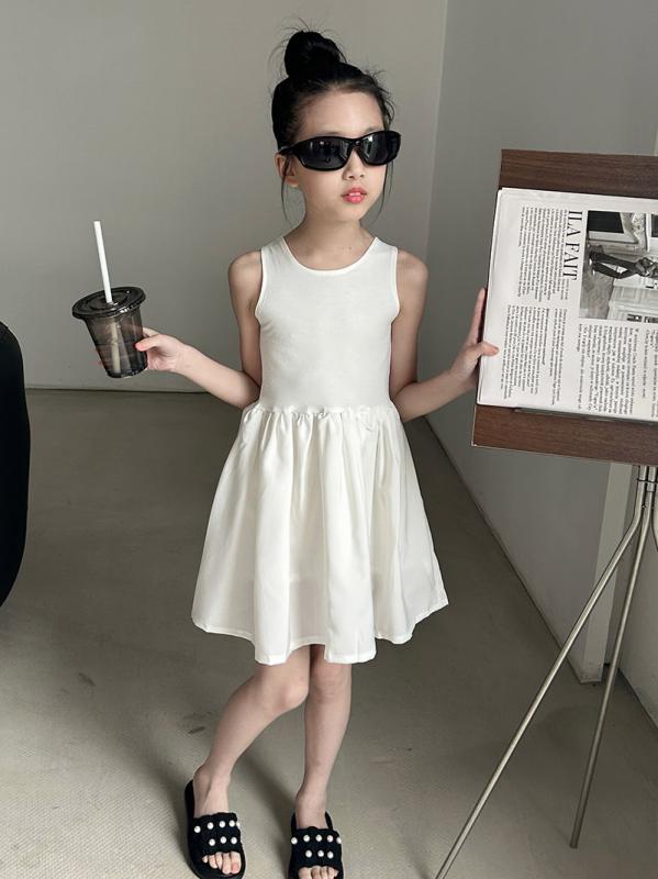 ・カテゴリ: 子供用ワンピース・スタイル: プリンセス・主な素材: ポリエステル85%・袖丈: 短袖・柄: 無地・カラー展開: ホワイト、ブラック・サイズ展開: 100cm、110cm、120cm、130cm、140cm、150cm、160...