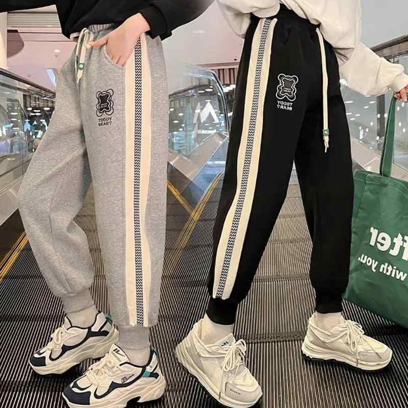 ・スタイル: 休闲・主な素材: 綿80%・カテゴリ: 童裤・性別: 女・対象年齢: 中大童(8歳以上、140cm以上)・対象季節: 冬季、春季、秋季・パンツ丈: 長パン・開き: なし・パターン: 無地・要素: スポーツ、カートゥーン、アルフ...