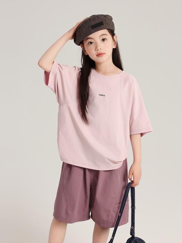 ・適用性別: 女・スタイル: 韓版・フード: 非フード・袖丈: 短袖・対象年齢: 中小童(3~8歳)・素材加工: 柔軟加工・柄: 無地,カートゥーン,他・要素: カートゥーン,アルファベット,ストリート・ネックライン: ラウンドネック・主素...