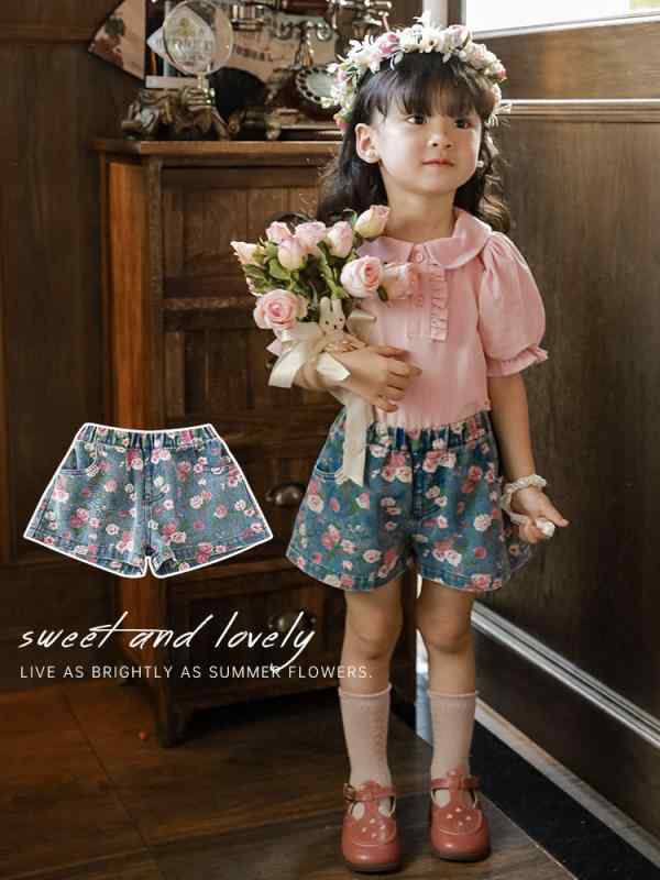 ・スタイル: カジュアル・主な素材: ポリエステル43.2%・カテゴリ: 子供用パンツ・性別: 女児・対象年齢: 3～8歳・対象身長: 80cm,90cm,100cm,110cm,120cm,130cm,140cm・パンツ丈: ショート・デ...