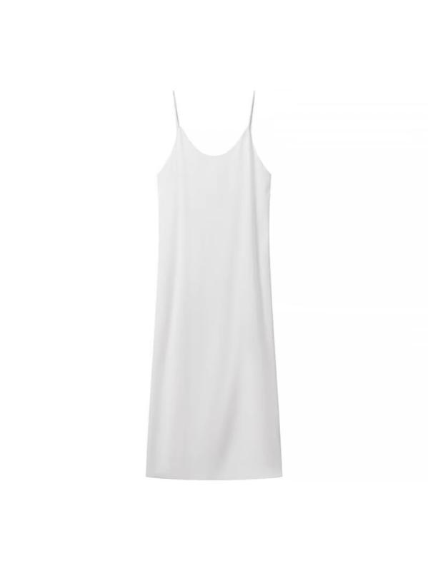 ・スタイル: 復古風・柄: 純色・カテゴリ: 連衣裙・スカート丈: 長裙・スカート型: A字裙・ネックライン: U字領・袖丈: 無袖・ウエスト: 高腰・クロージャー: 拉鏈・カラー展開: 白色・サイズ展開: S,M,L・素材: 綿・ポリエス...