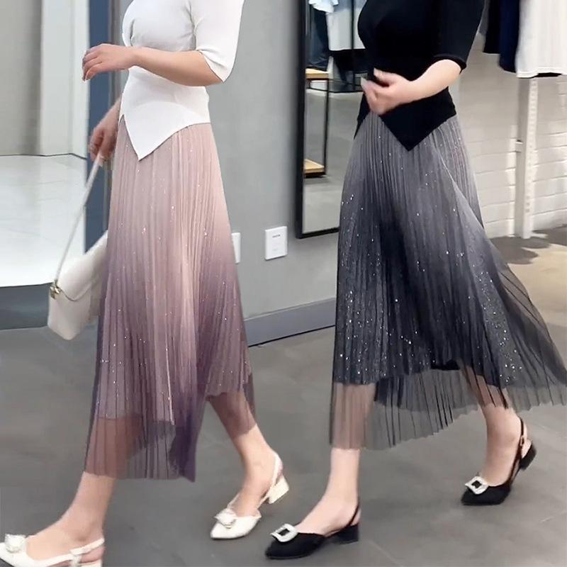 ・スタイル: 御姐風・スカート丈: 中長・スカートタイプ: 半身スカート・カラー展開: ピンク、グレー、ブラウン、ブルー、シャンパン、ベージュ、レッド、ブラック、グリーン、ドライローズピンク、ホワイト、マスタードグリーン、流光ブラウン、流光...