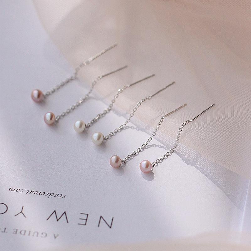 ・スタイル: 女式・主な素材: 銀・装飾素材: 純銀宝石・カラー展開: 白色4-5mm 小号、白色6-7mm 中号、白色7-8mm 大号、紫色4-5mm 小号、紫色6-7mm 中号、紫色7-8mm 大号、橘粉色4-5mm 小号、橘粉色6-7...