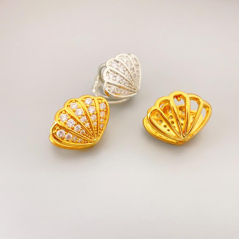 ・カテゴリ: 耳飾・スタイル: 清新甜美・主な素材: 銅・処理: 電镀・カラー展開: 金色、白金色・流行要素: 貝殻・対象: 女式