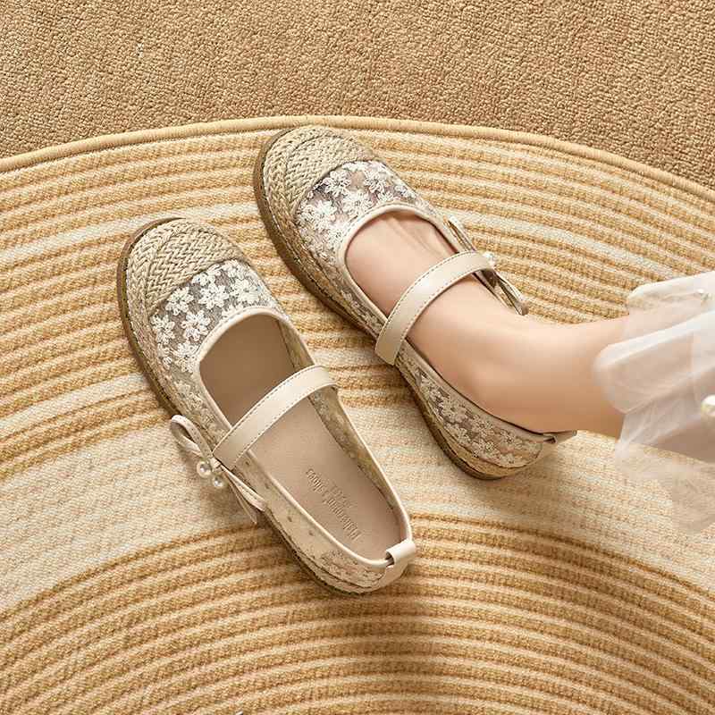 ・カテゴリ: 漁夫鞋・スタイル: 休闲・適用性別: 女・素材: 織物・皮質特徴: 織物・内里素材: 織物・パターン: 刺绣・流行要素: レース・カラー展開: 杏色、黒・サイズ展開: 35、36、37、38、39、40、41、42・靴先形状:...